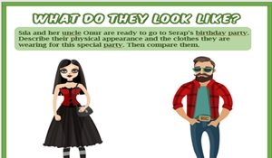 7. Sınıf 1. Ünite Appearance Writing Activity - Ortaokul İngilizce